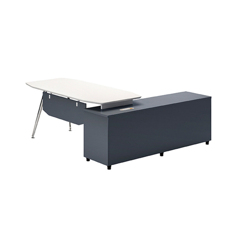 Custom Modern Executive L Shaped Office Desk