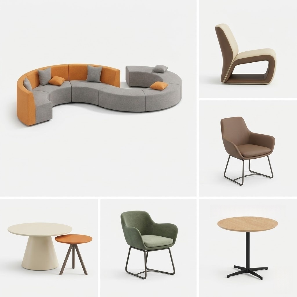 Modular Office Public Area Lounge Seating Set - Buy office public area ...